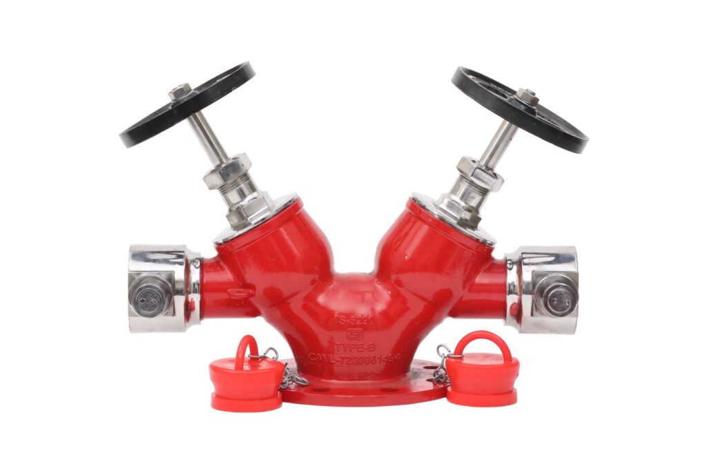 Double Hydrant Valve – SS (ISI) - GREAT FIRE SAFETY SOLUTIONS